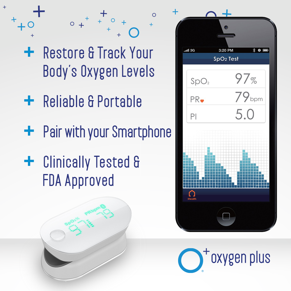 Oxygen Plus | O-Stick Canned Oxygen & iHealth Wireless Pulse Oximeter