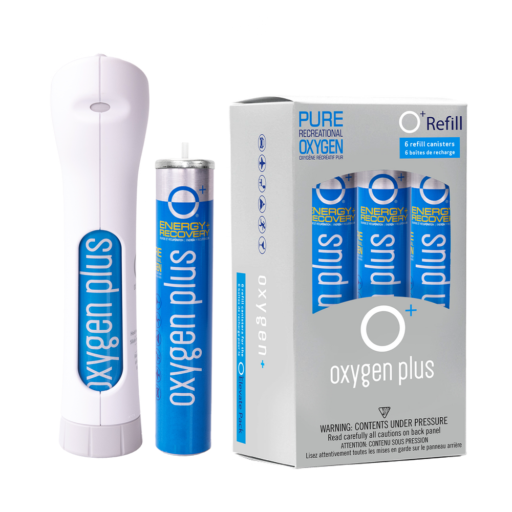O+ Elevate 3.42L Oxygen Refills - Canned Recreational Oxygen - Oxygen Plus